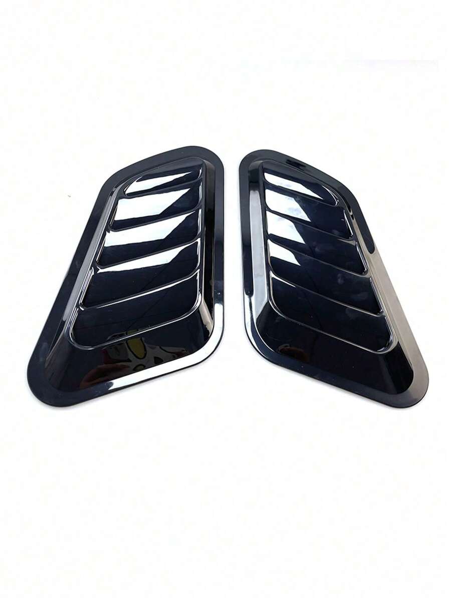 2pcs Car Fake Hood Vent Decorative Air Flow Intake Shark Gills Design ...