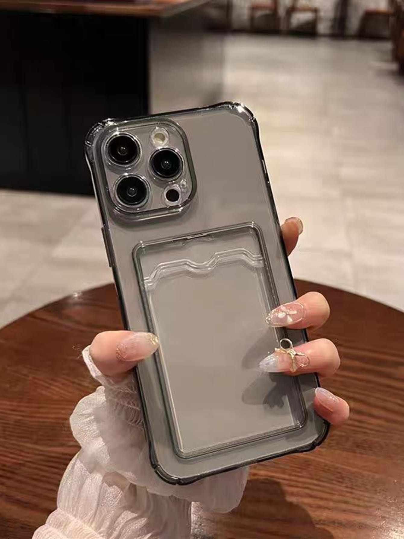 Basic Phone Cases One Card Slot Anti-Drop TPU Phone Case With Four Corners Protection ...