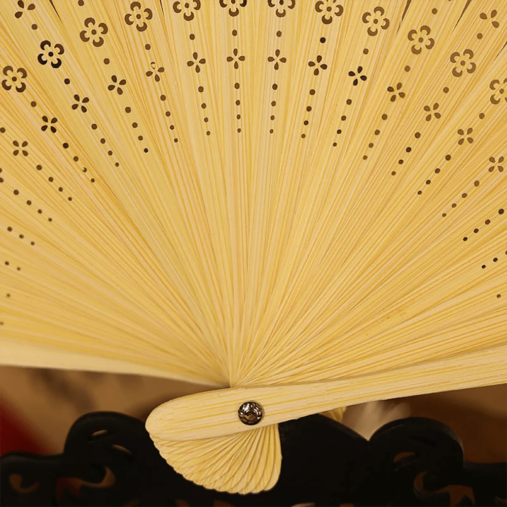 1 Peça Leque de Verão Antigo Leque Dobrável de Pano Ancestral Hanfu ...