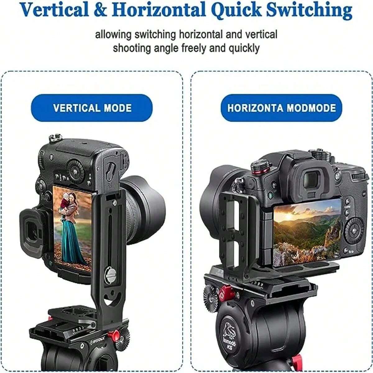 Universal Camera L Bracket Quick Release L Board 1/4 Inch Screw Hole ...