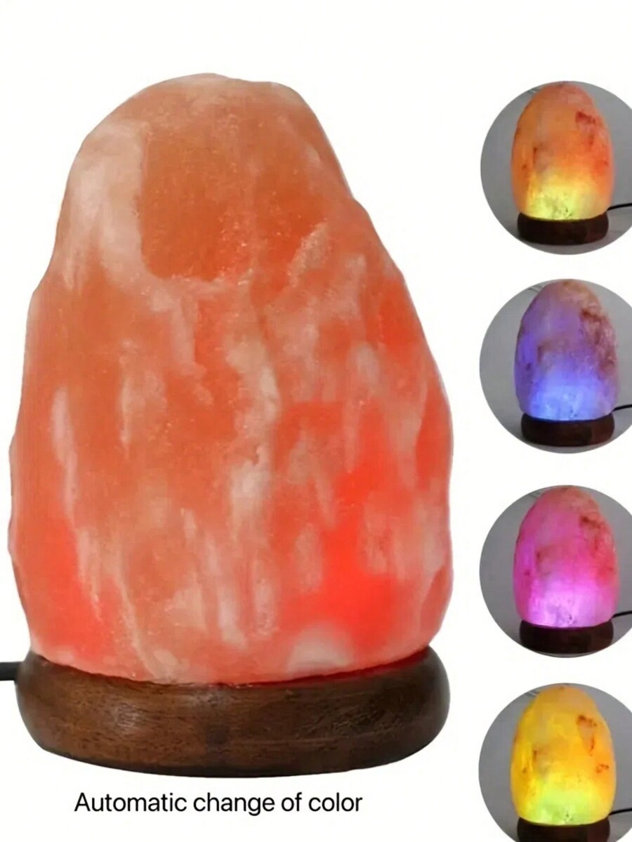 DC5V Colorful Natural Rock Salt Stone Lamp, LED Mineral Salt Lamp ...