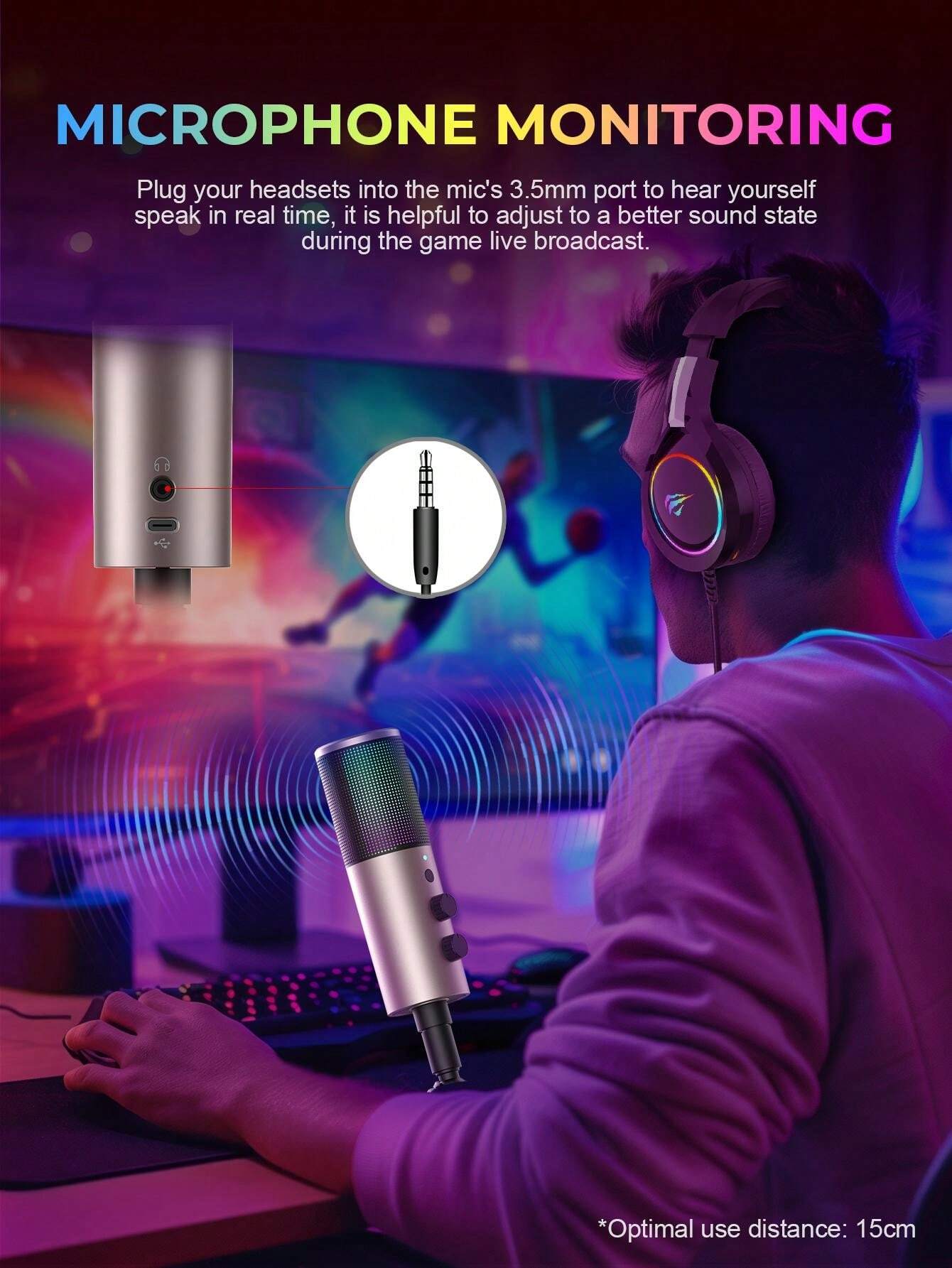 HAVIT Professional Recording Microphone With Environmental Noise ...