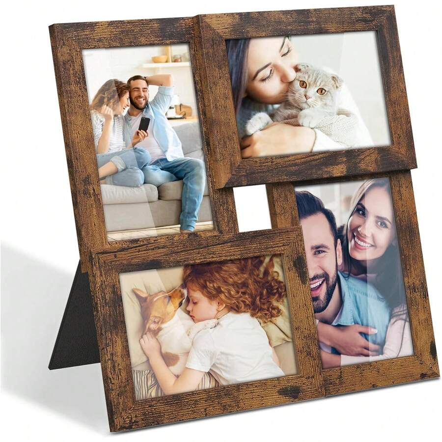 4x6 Collage Picture Frames, Family Photo Collage Frame Set Of 4 For ...