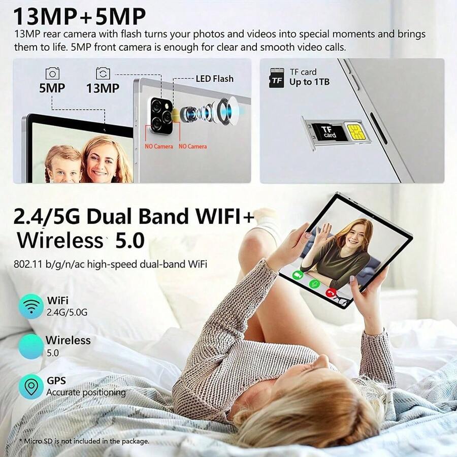 Kinstone 103SD Unisoc T610 Android11 Tablet 6GB RAM 128GB ROM 1920x1200 FHD IPS Screen 7500mAH ...