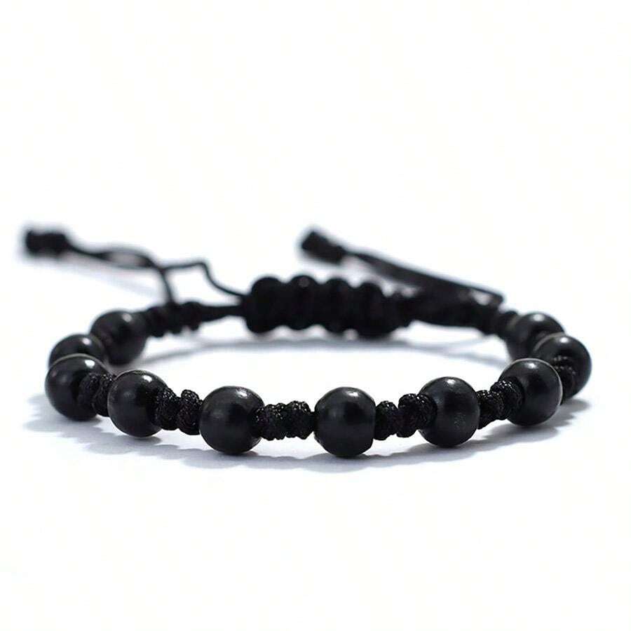 Handmade Rope Bracelet For Men Natural Wooden Braclet Adjustable King ...