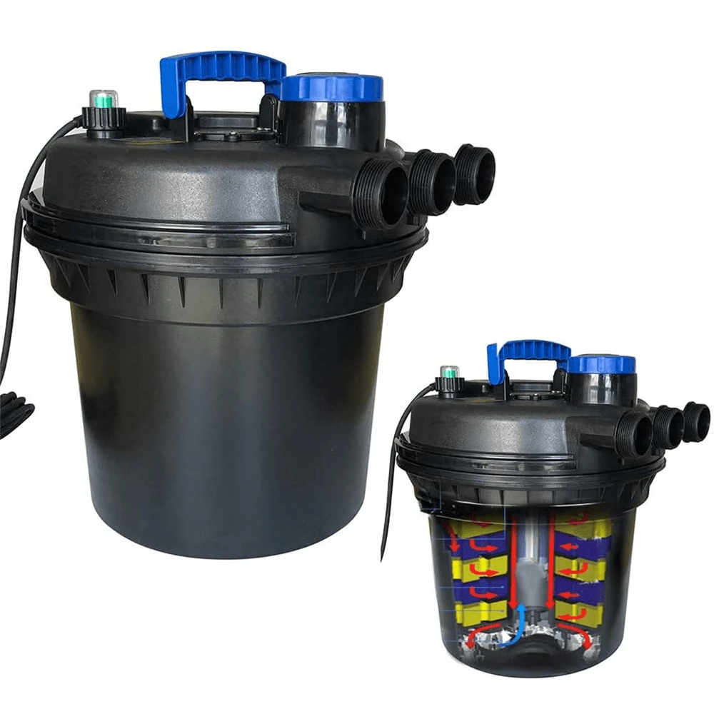 CPF-250 Bio Pressure Pond Filter 13W UV Lamp 10000L Koi Water 2500 ...