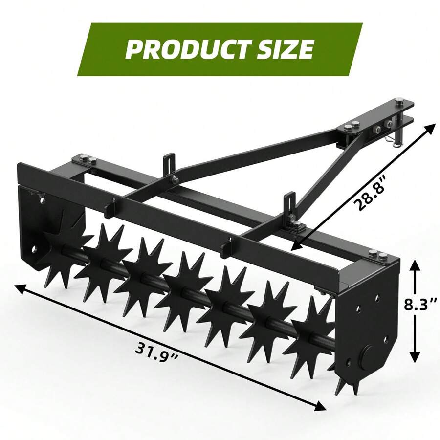 Tow Behind Spike Aerator, 32 Inch Tow Behind Aerators With Durable ...