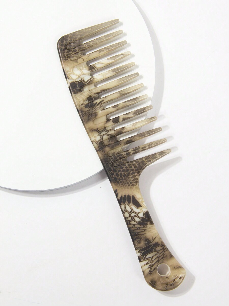 Large Water Transfer Printing Full Enveloping Marbled Tooth Comb 1pc ...