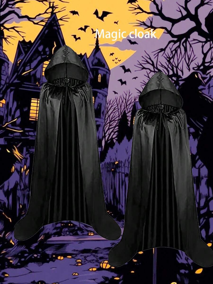 Magic Cloak Halloween Cloak Adult Color Cloth Death Cloak Wizard Devil ...
