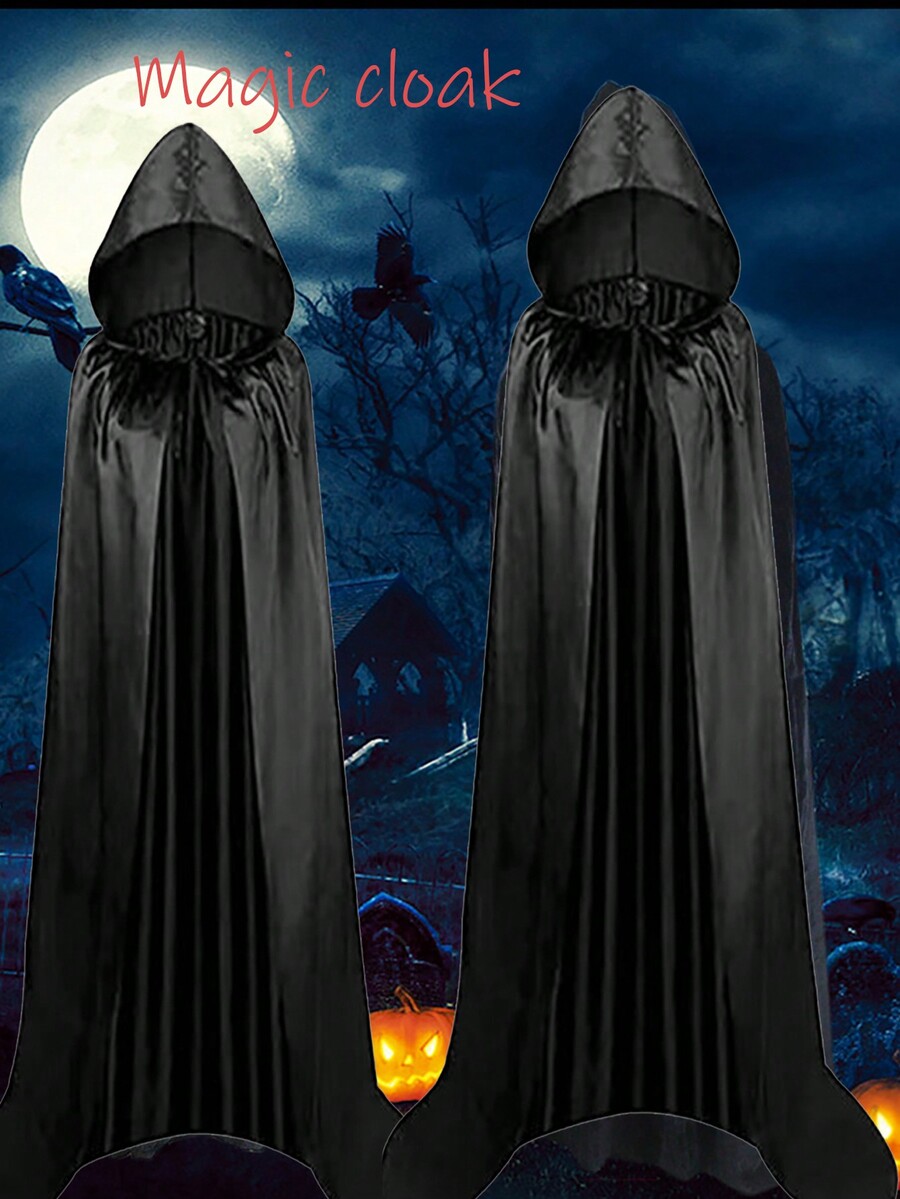 Magic Cloak Halloween Cloak Adult Color Cloth Death Cloak Wizard Devil ...
