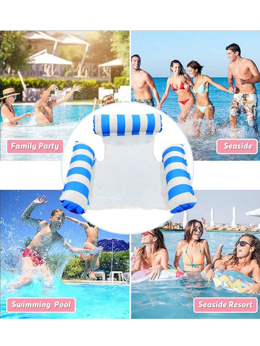 1pc Inflatable Pool Floats Adult Size Water Hammock,Foldable Floats ...