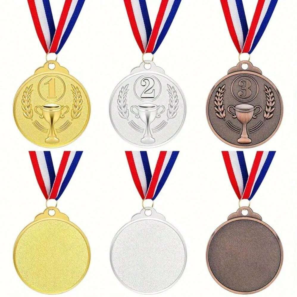 15pcs Trophy Number Medals 1st 2nd 3rd Place Zinc Alloy Awards | SHEIN ...