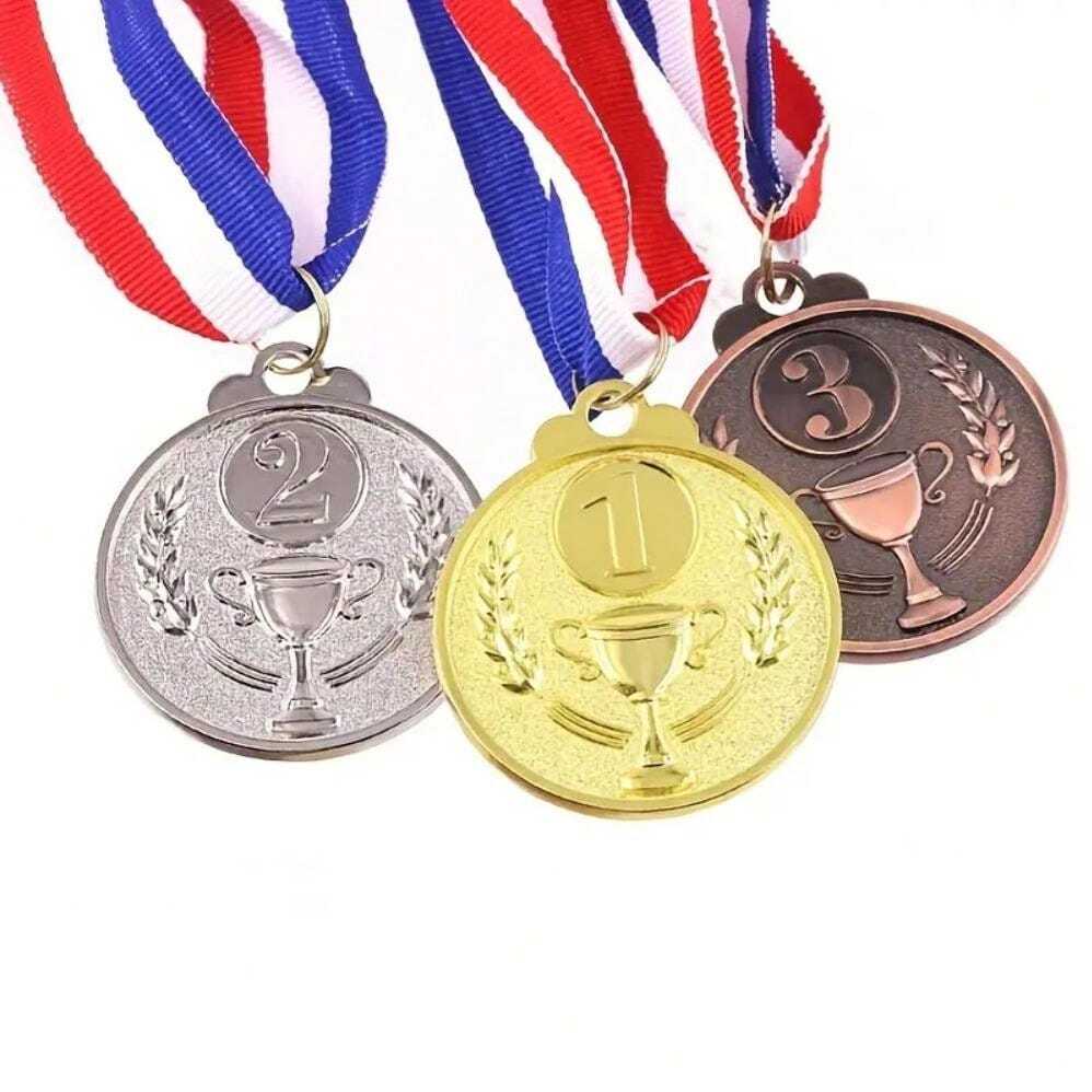 15pcs Trophy Number Medals 1st 2nd 3rd Place Zinc Alloy Awards | SHEIN ...