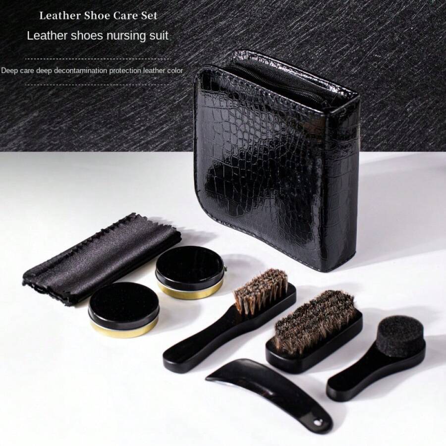 [Shoeshine Business 8-Piece Set] Hotel Hotel Leather Shoe Oil Shoe ...
