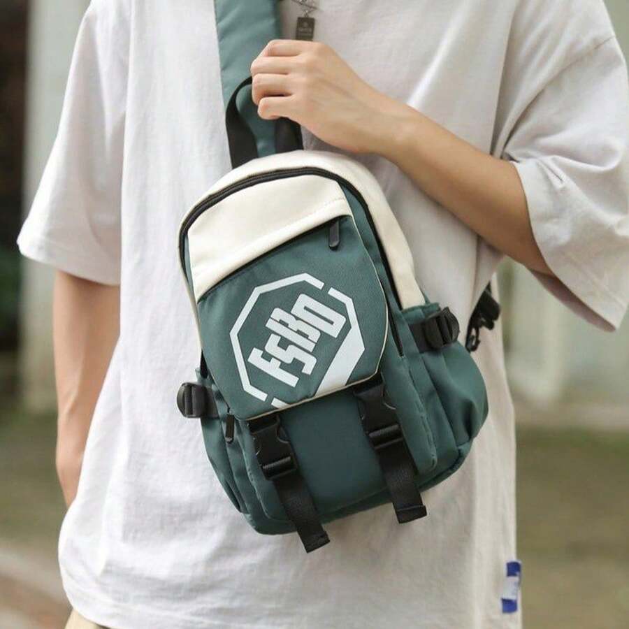 Men's Crossbody Bag Small Satchel Leisure Student Shoulder Back Bag ...