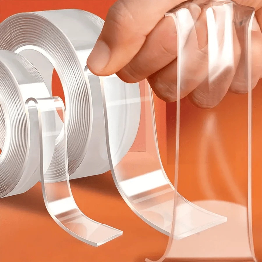 1 Roll Heavy Duty Double Sided Tapes, Reusable Traceless Strong Sticky ...