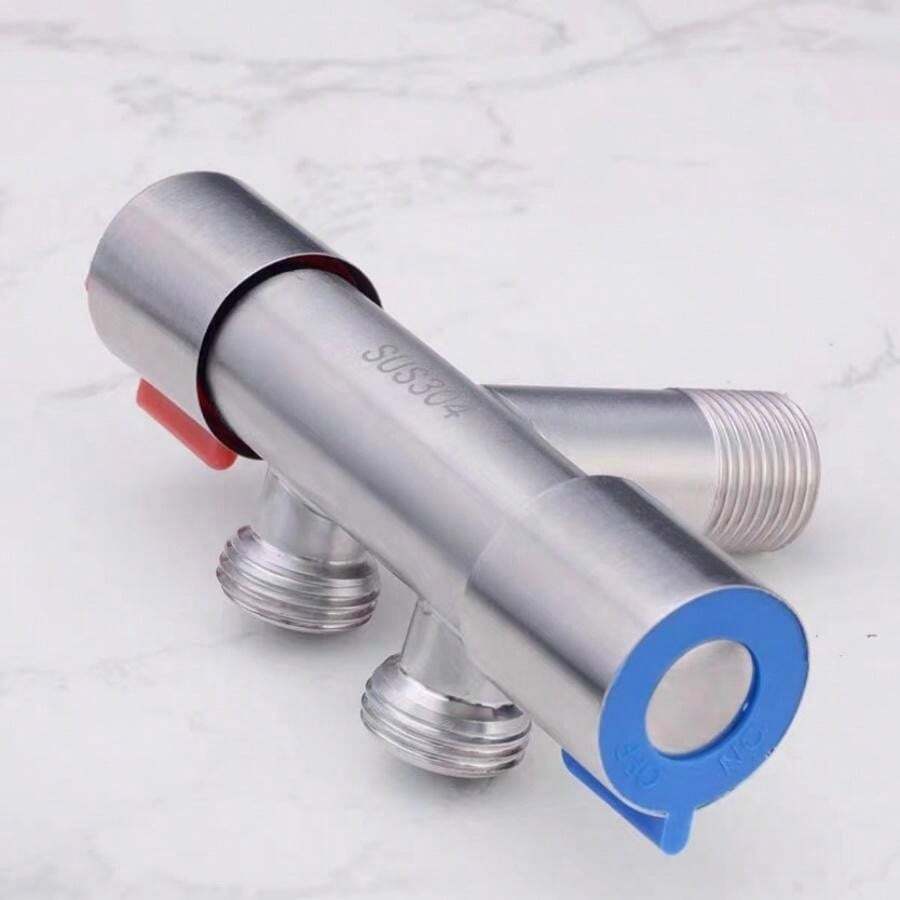 New Stainless Steel Three-Way Angle Valve With One Inlet And Two ...