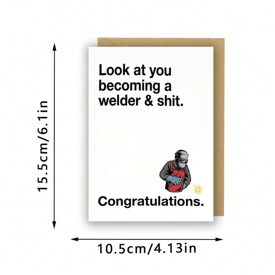 Welding Graduation Card, Graduation Card For Welder's College, Look At ...