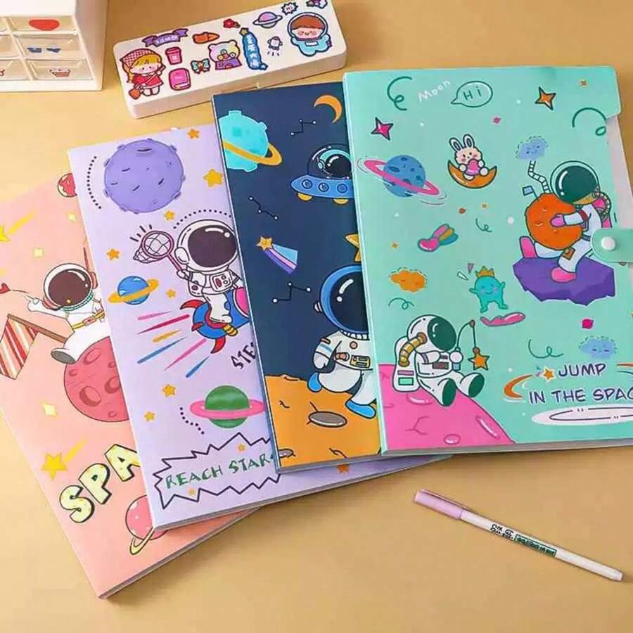 NEW Astronaut File Folder With 5 Pockets, Expanding File Folders With ...