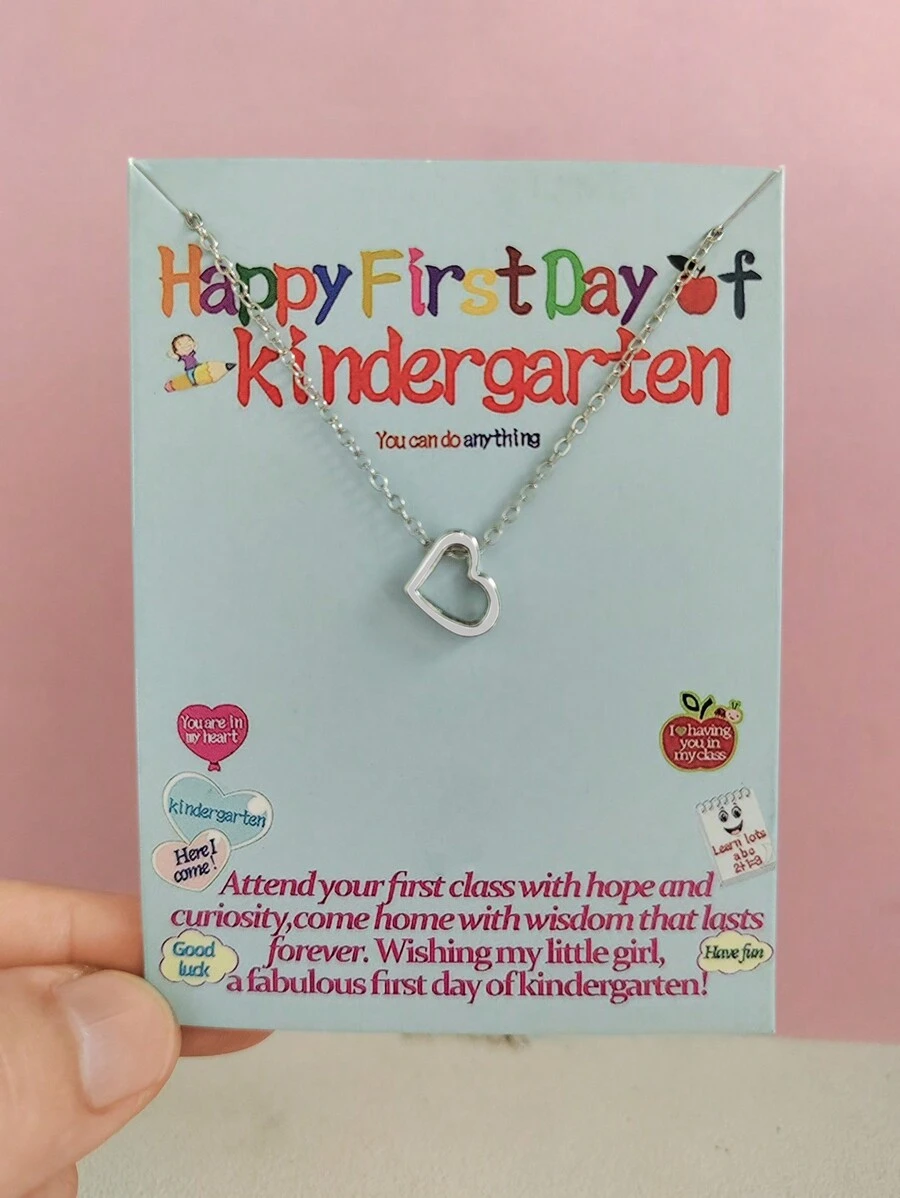 Back To School Necklace For Girls First Day Of School Gift For Daughter ...