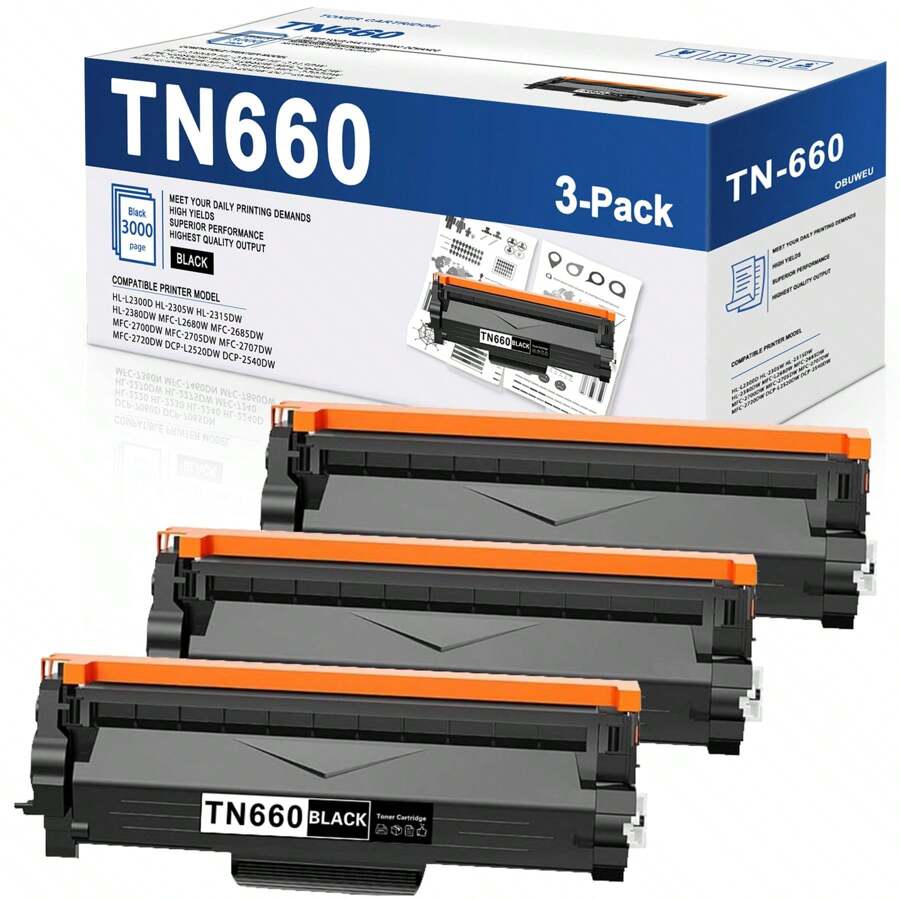 TN-660 Toner For TN630 TN660 Toner - Replacement For Brother TN-660 ...