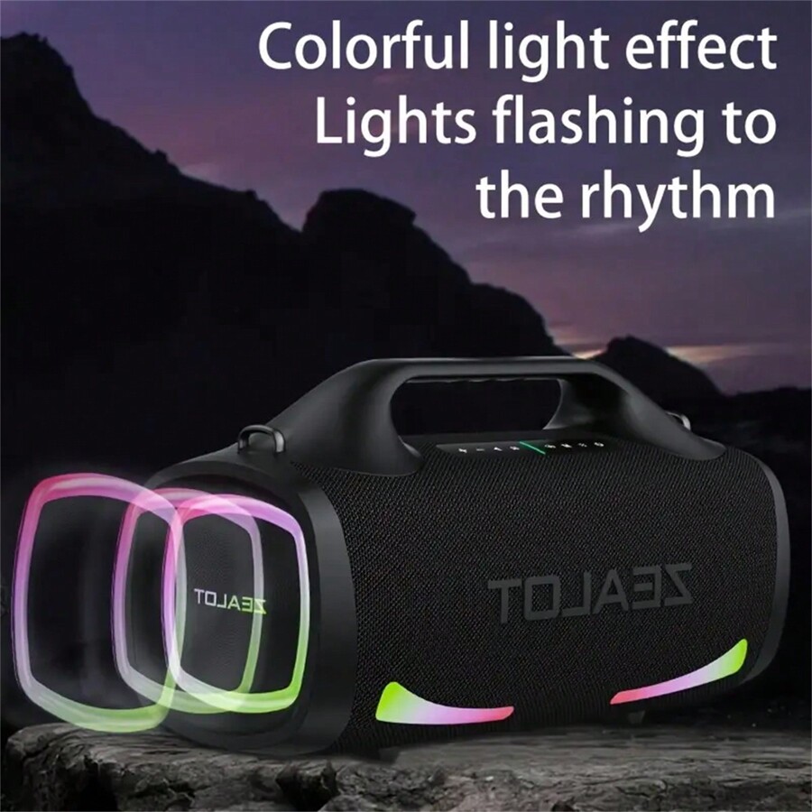 ZEALOT S79 100W Wireless Speaker, Waterproof IPX 5 Outdoor Portable ...