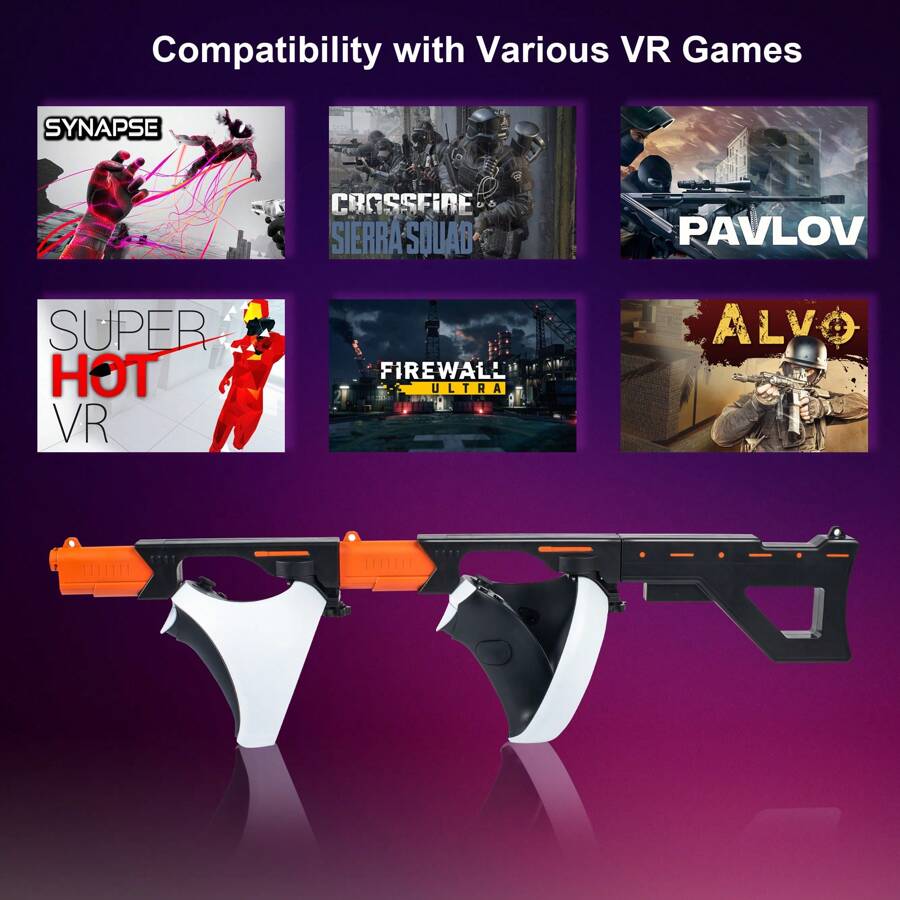 Magnetisches VR Gewehr-Stock für PSVR2, 3-In-1 wechselnde VR ...