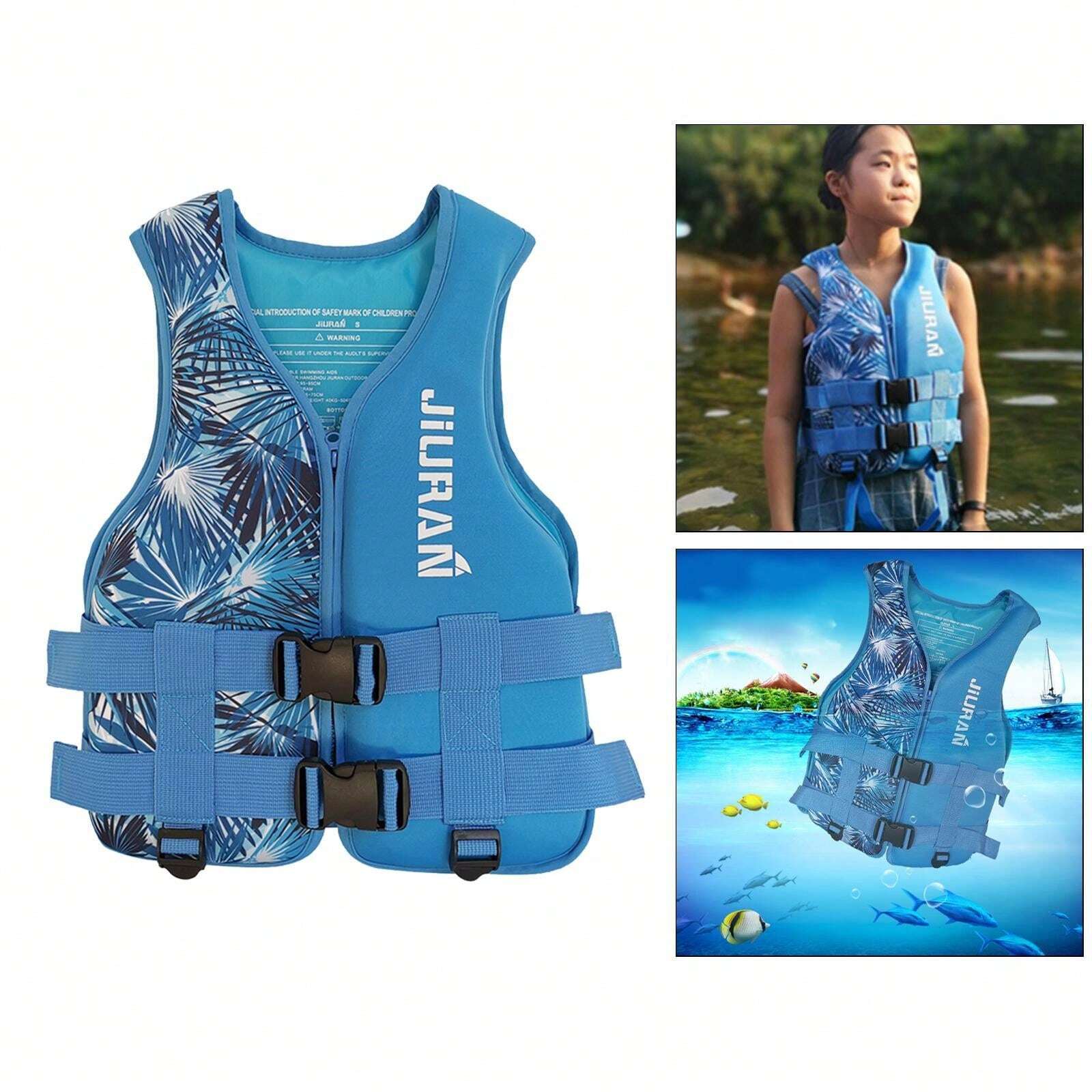 1pc Water Rescue Life Jacket - Blue Maple Leaf XS, High Buoyancy, High ...