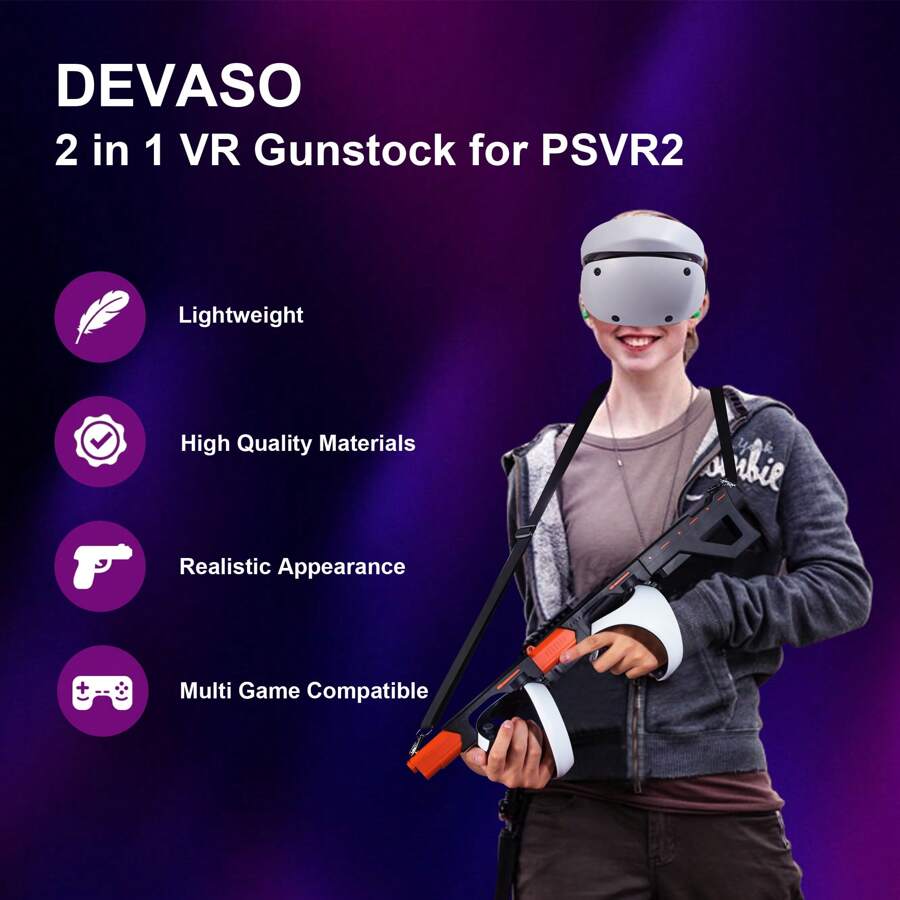 Support de pistolet VR magnétique pour PSVR2, accessoires de poignée VR ...