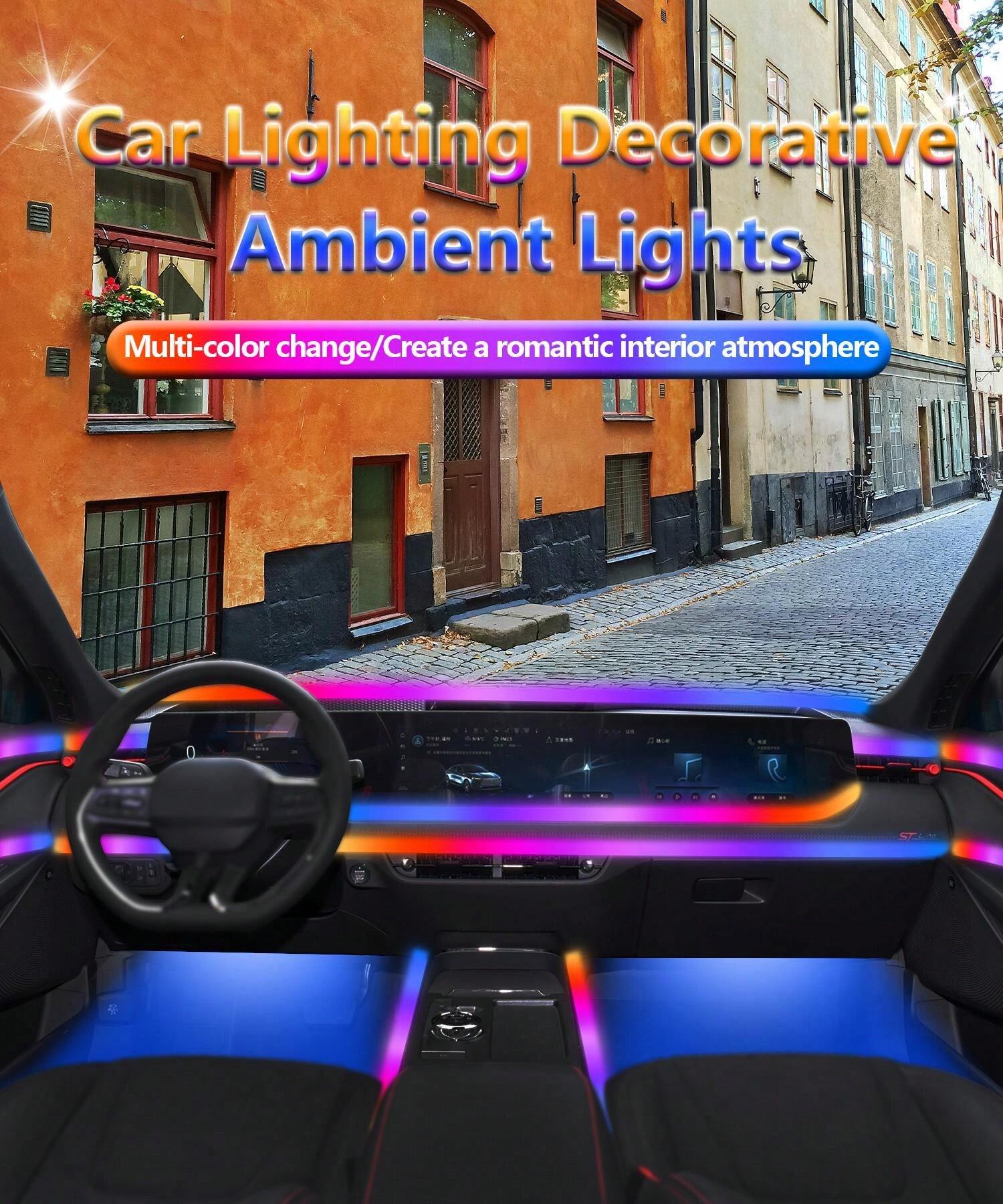 Luces LED RGB universales de interior de acrílico ocultas para ...