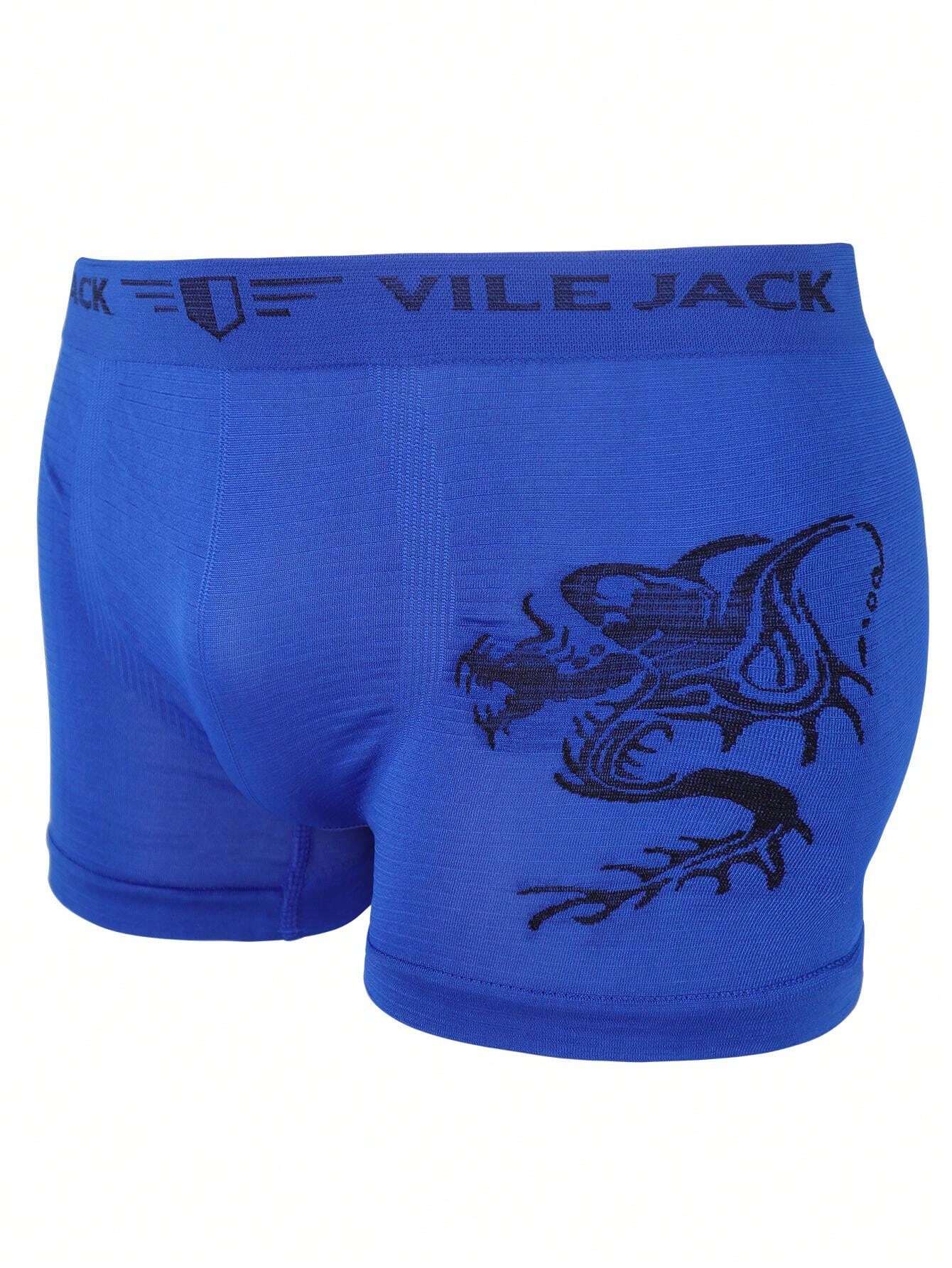 [6pcs/Pack] Men's & Teen Boys' Fashionable Breathable Chinese Dragon ...