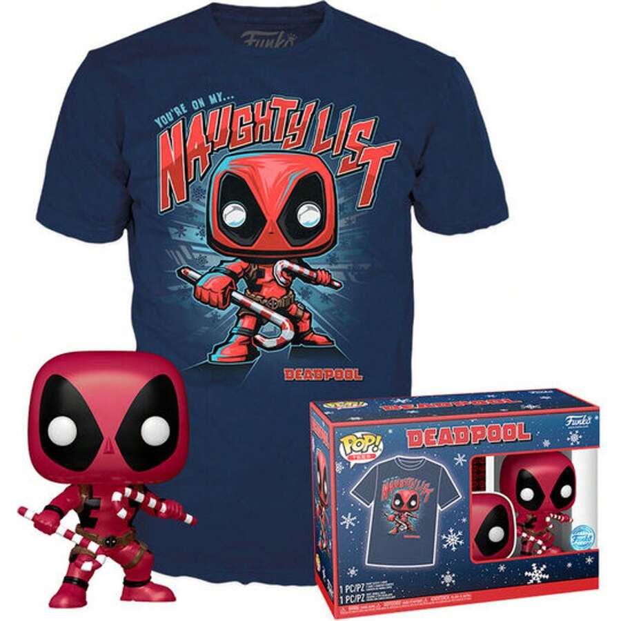 Funko SET FIGURA POP & TEE MARVEL DEADPOOL - Set Coleccionista - Diseño ...