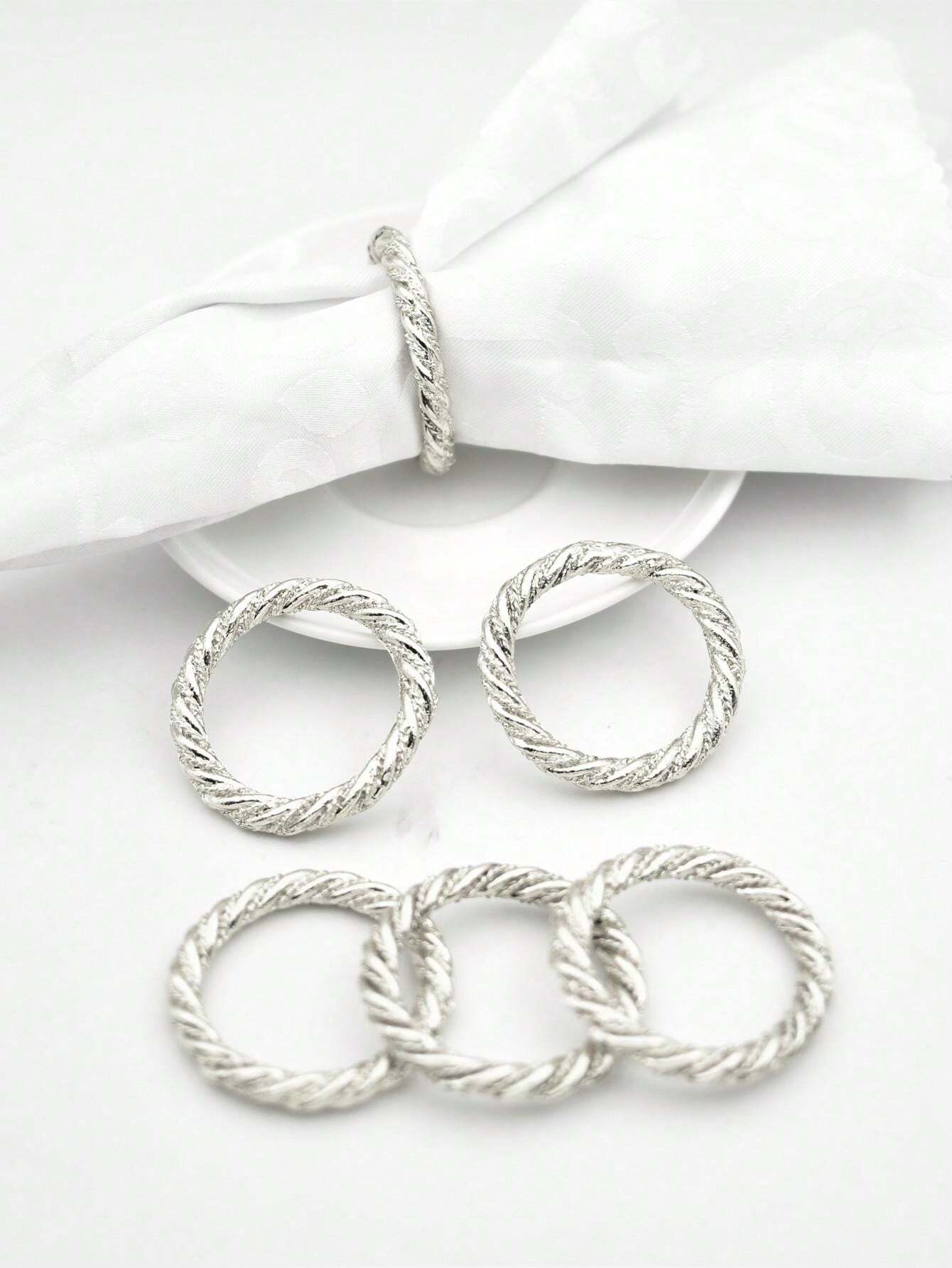 Chain Pattern Napkin Rings Set, Pack Of 12/6/4 for Sale Australia| New ...