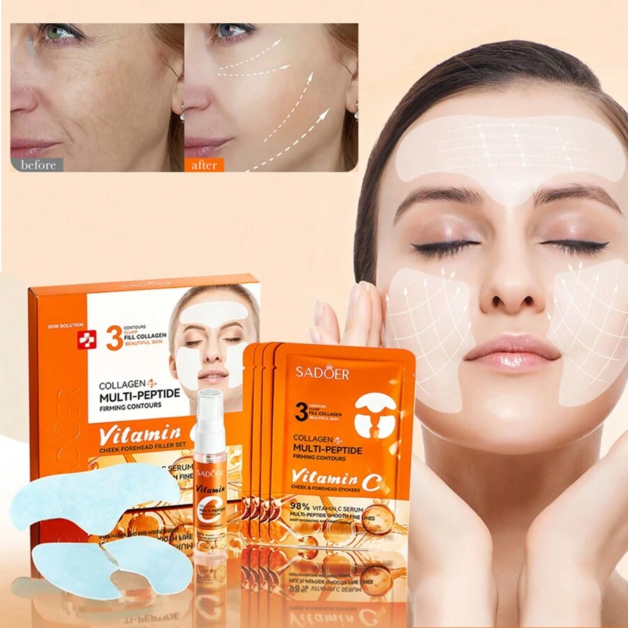 5Pcs Set Vitamin Cheek Forehead Filler Set Fill And Lighten Fine Lines ... 5Pcs Set Vitamin Cheek Forehead Filler Set Fill And Lighten Fine Lines ...