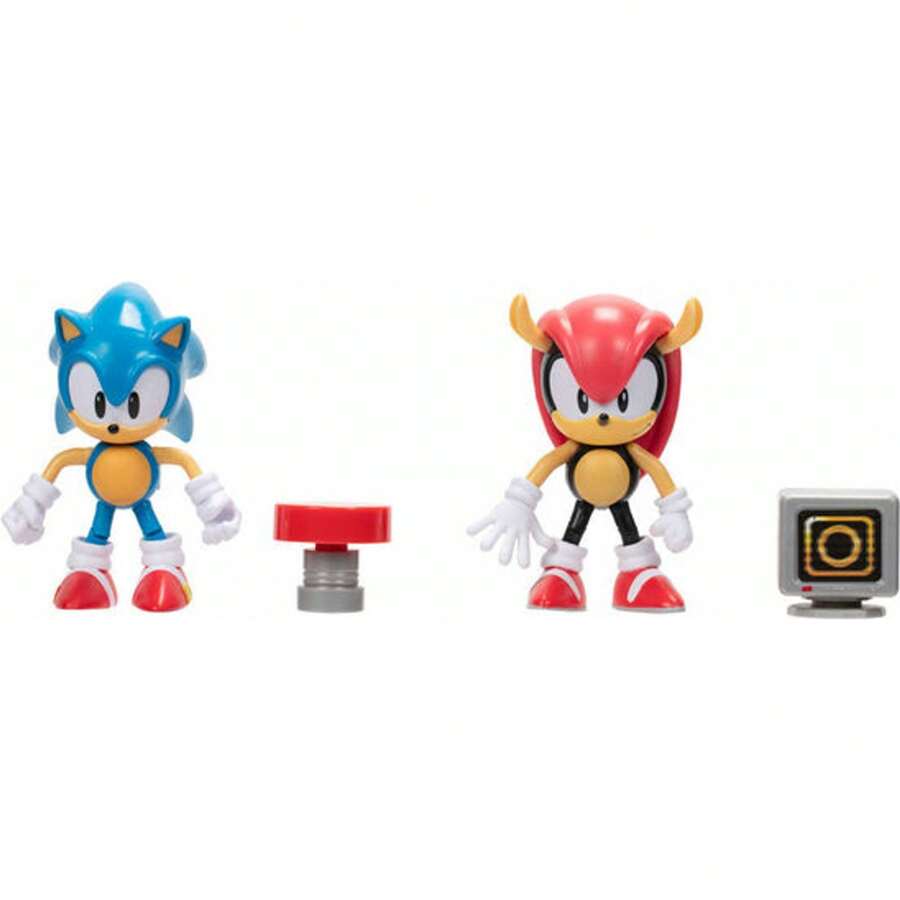 Sonic Set De Figurines Sonic Le HÉrisson Puissant Et Sonic 10 Cm Set