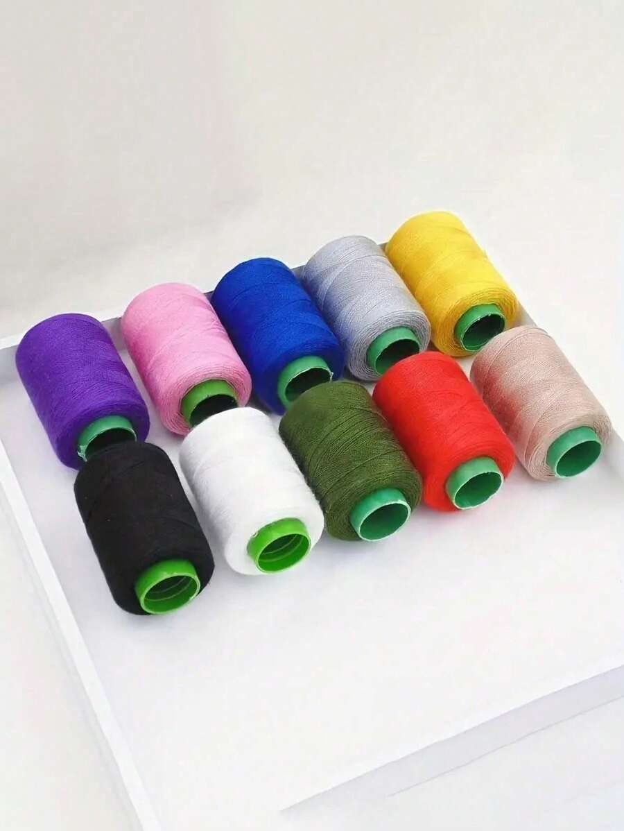 10 Rolls Mixed Color Sewing Thread For Diy Sewing Clothes, Handicrafts ...