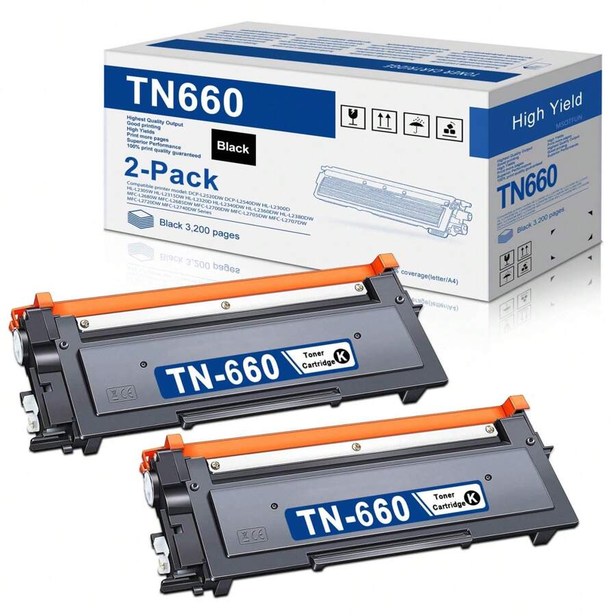 TN-660 TN660 High Yield Toner Cartridge Replacement For Brother TN 660 ...