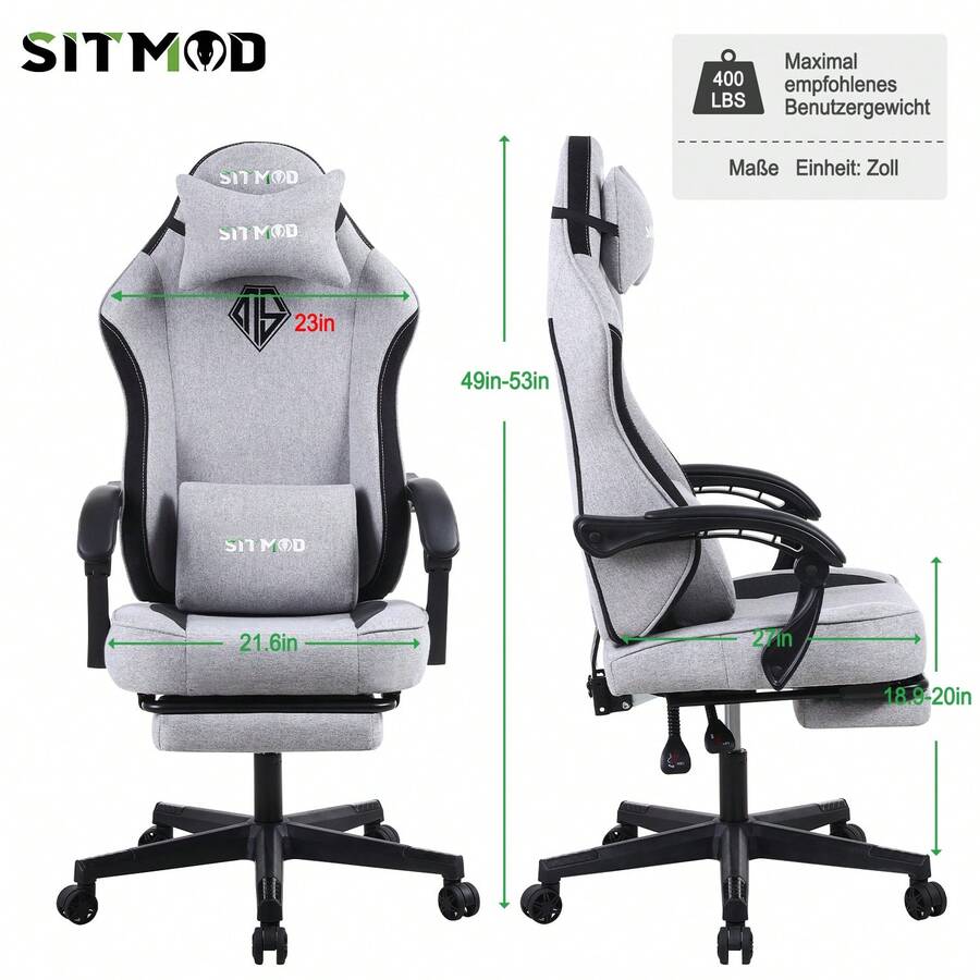 SITMOD Ultimate Comfort Gaming Chair & Office Chair - Ergonomic Design ...