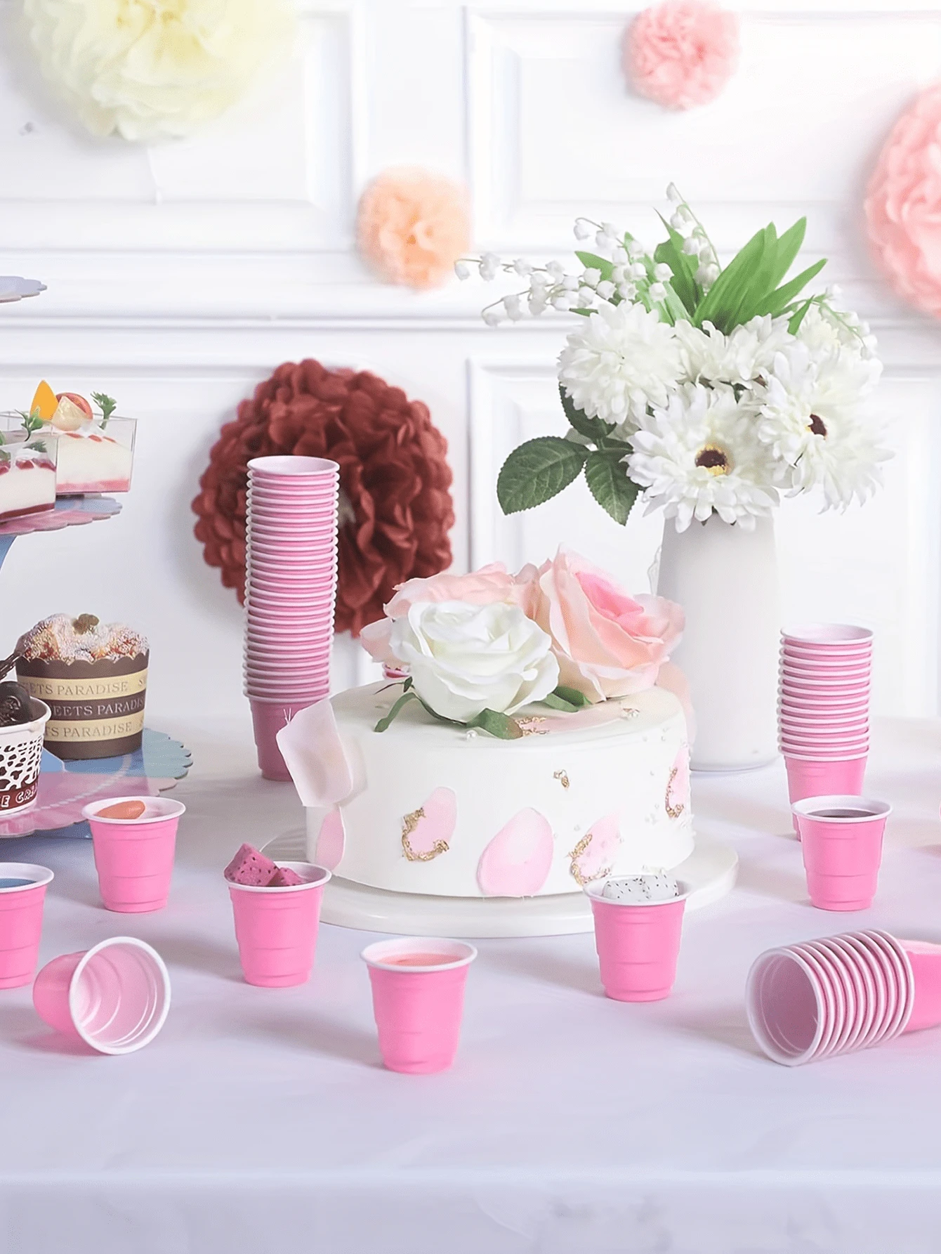 10/15/25pcs Plastic Shot Glasses, 2oz Mini Party Cups, Small Plastic ...