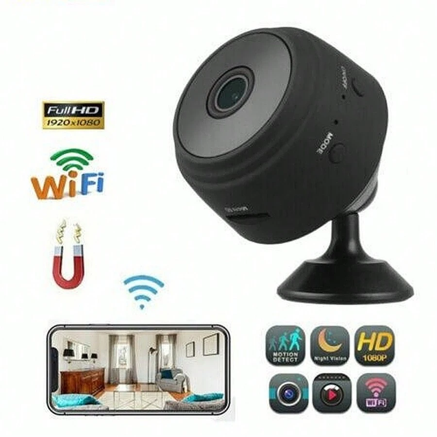 1080P HD Mini Camera Wireless Wifi Home Security DVR Night Vision ...
