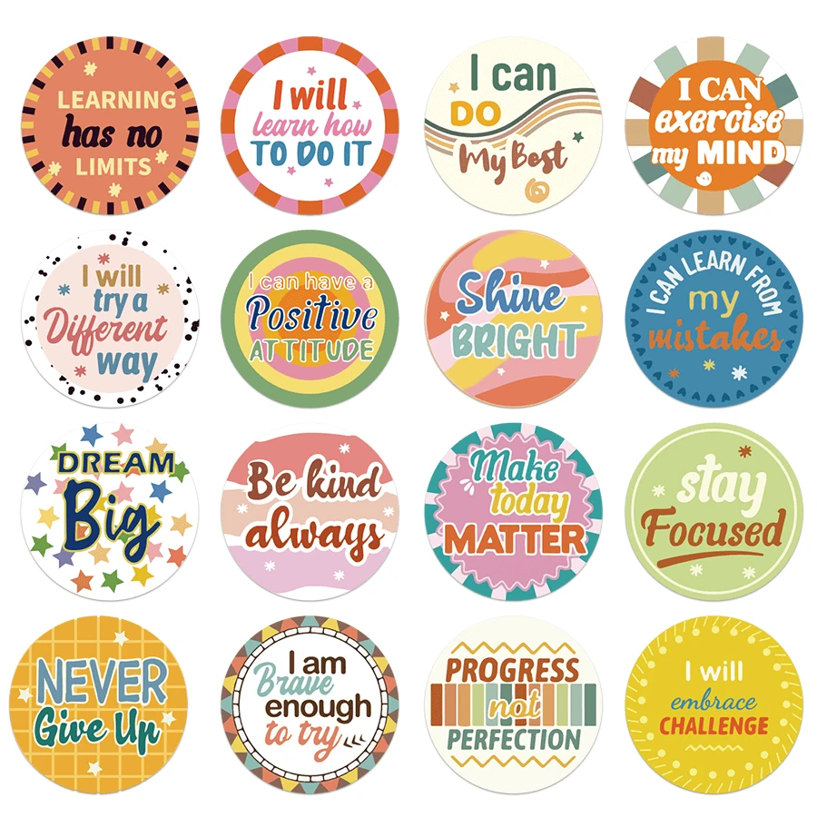 160pcs Growth Mindset Stickers, Positive Affirmations And Encouragement ...
