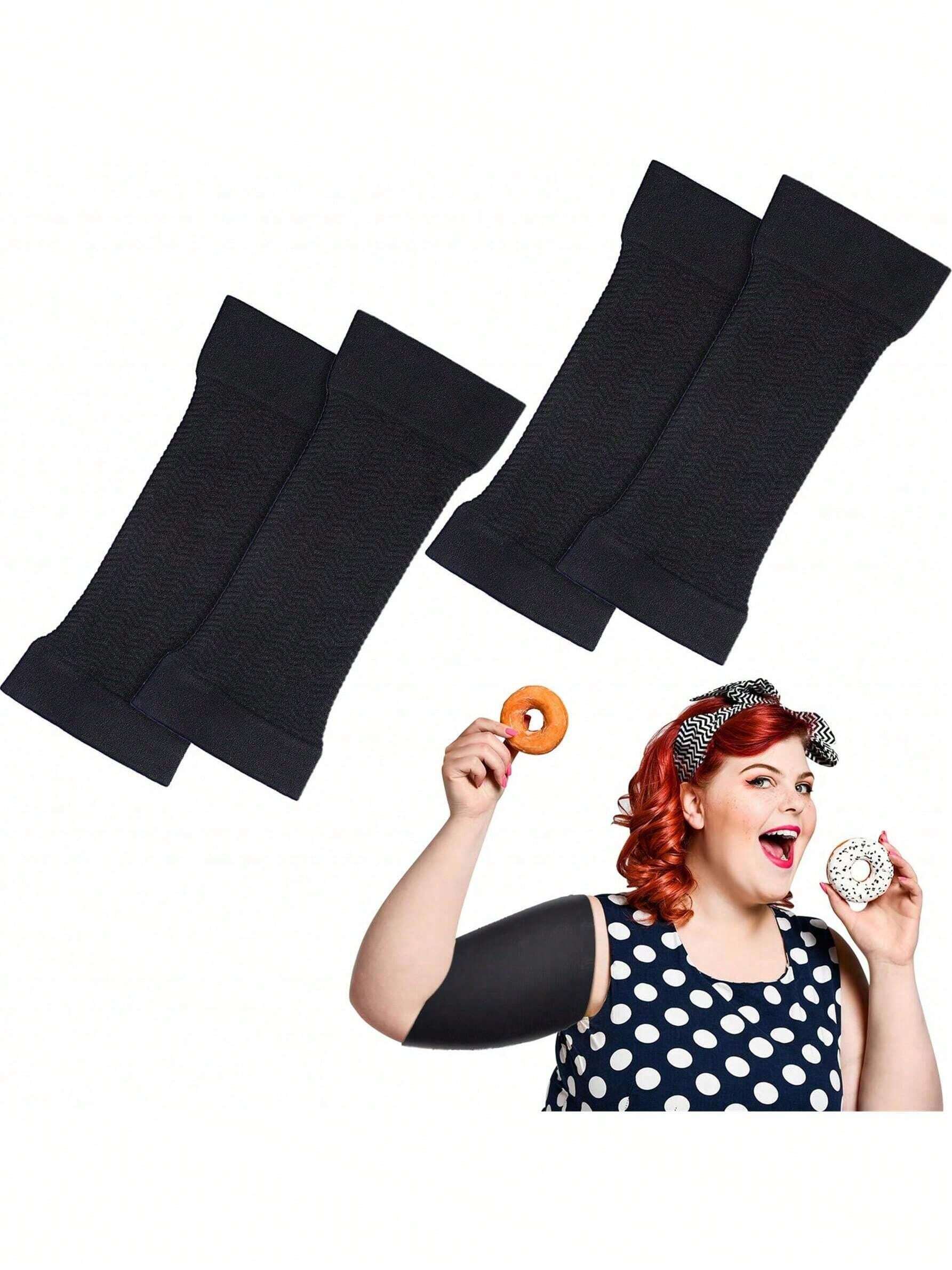 (1 คู่) แขนหรือวงเล็บปีกกาสำหรับผู้หญิงขนาดบวก, Slim Upper Arm Shapers ...