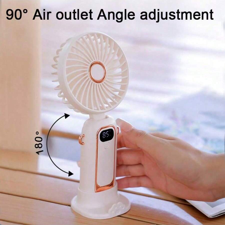 סט מאוורר: 1 יחידה מאוורר רצועת צוואר נטען ללא להב מיני USB מאוורר נייד ...