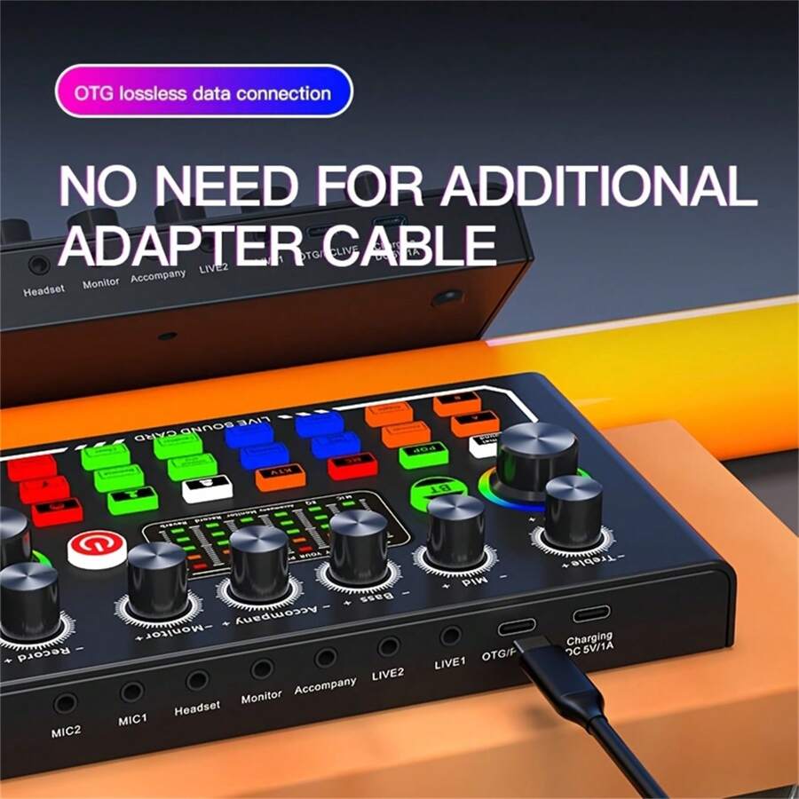 Professional Microphone Sound Card Kit With Condenser Microphone And ...