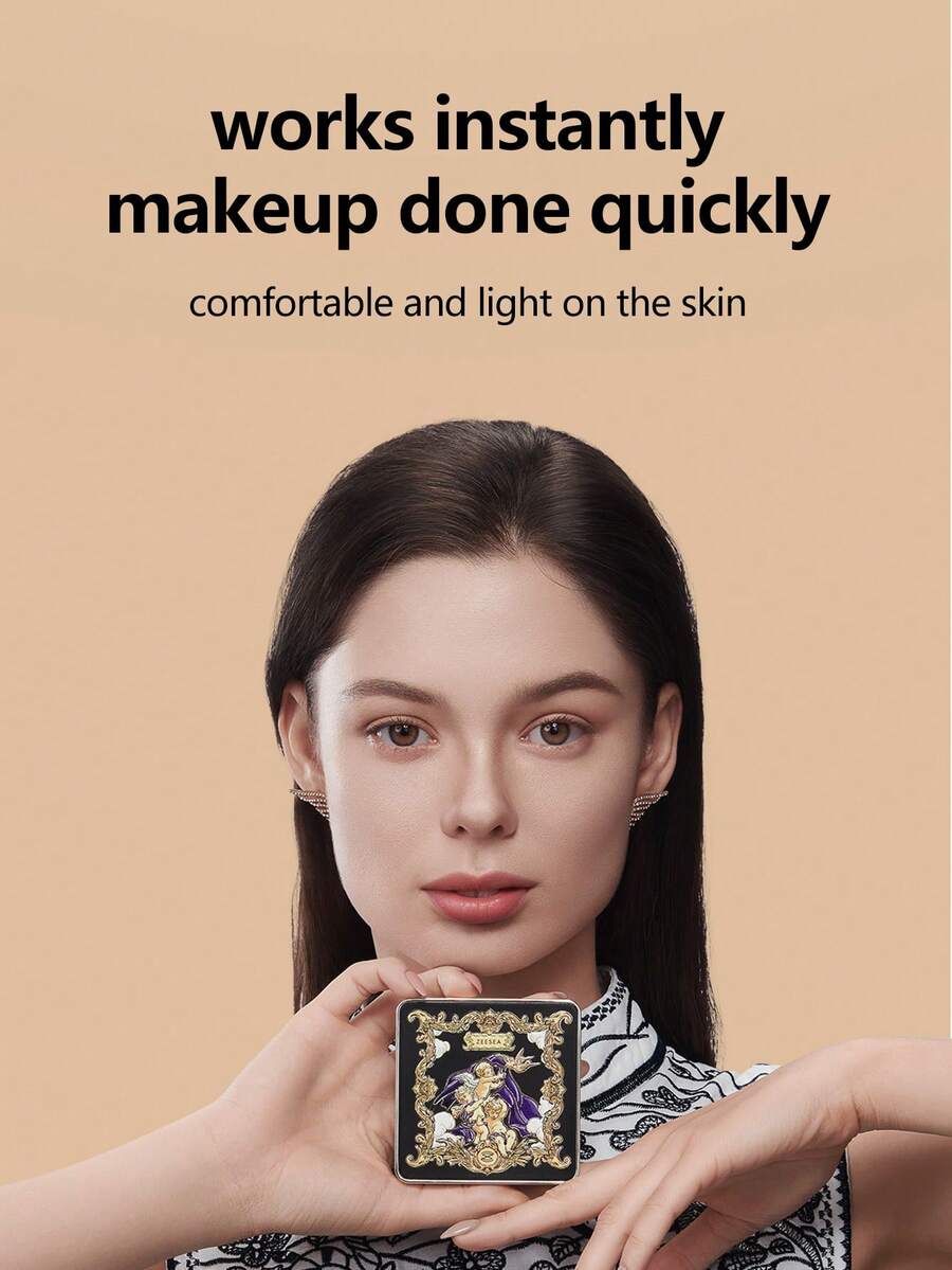 Zeesea Angel Light Mist Cojín BB Cream, Base de maquillaje duradera, iluminadora, invisible para ...