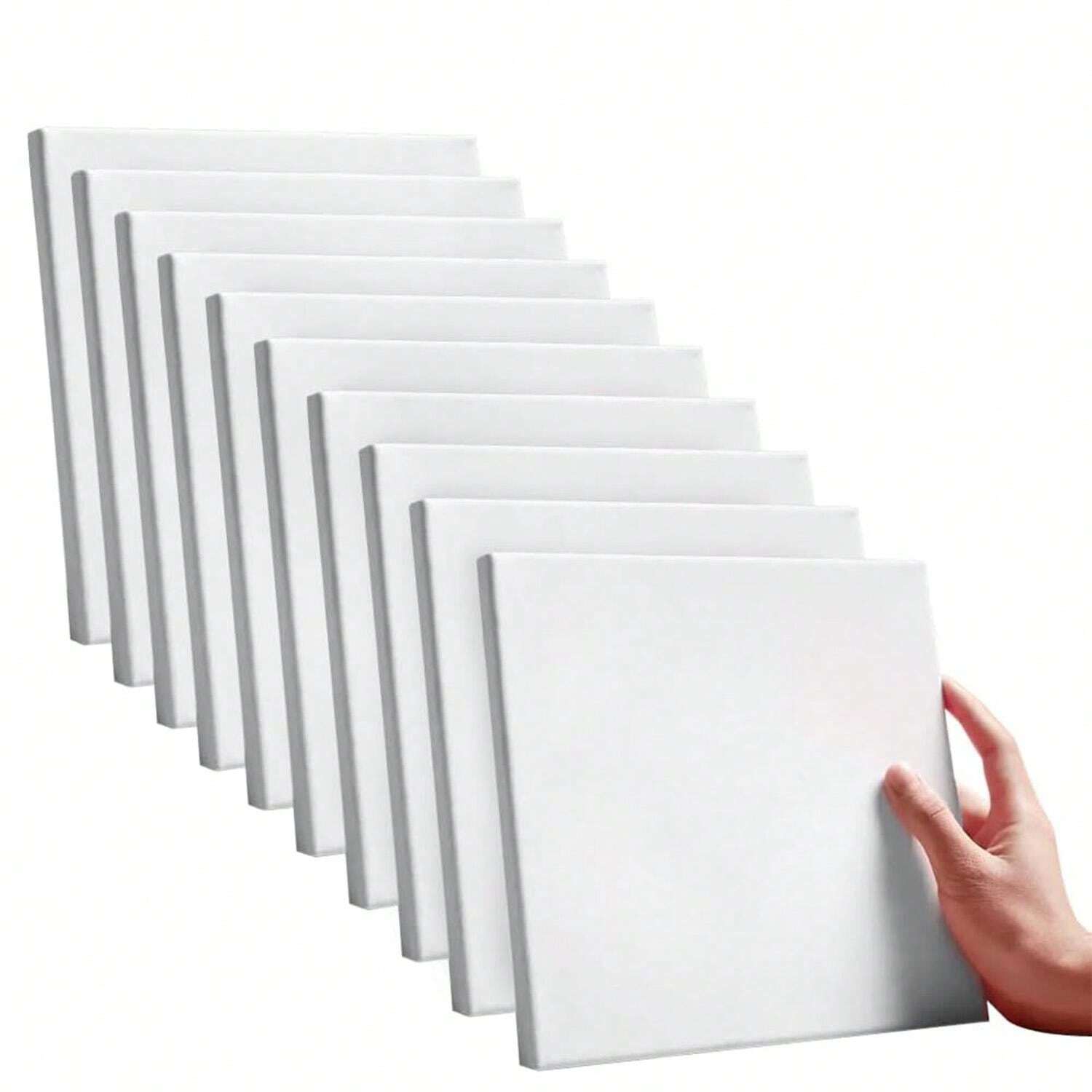 15x15cm (6x6 Inch) Artist Square Stretched Canvas, Small Pre-Stretched ...