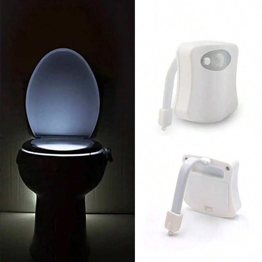 1/2pcs Color Changing LED Toilet Night Light - Motion Activated, 8/16 ...