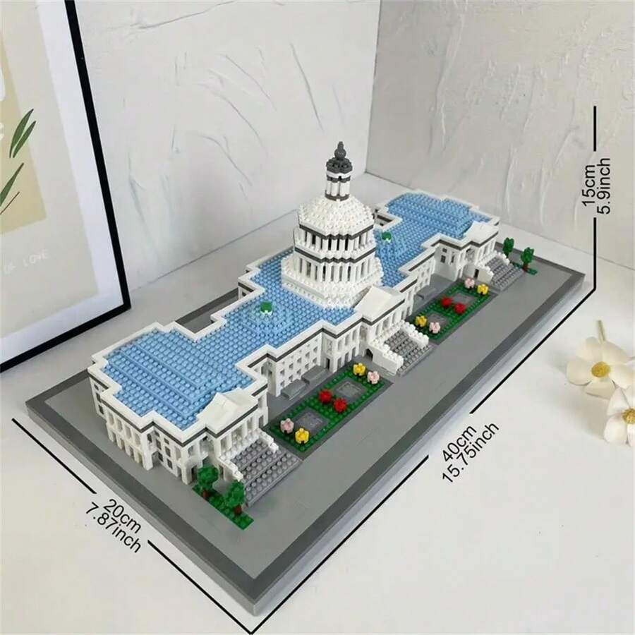 [Home Decoration]Micro Mini Building Blocks Large-Scale World Famous Landmark Building Set ...