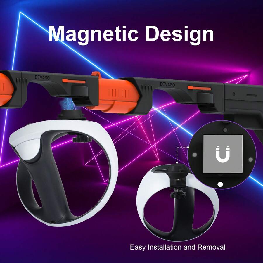Support de pistolet VR magnétique pour PSVR2, accessoires de poignée VR ...