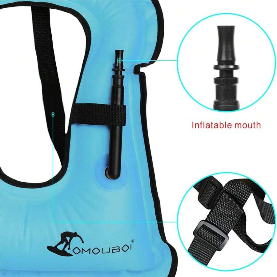 Snorkeling Vest For Adults, Portable Inflatable Swim Vest For ...
